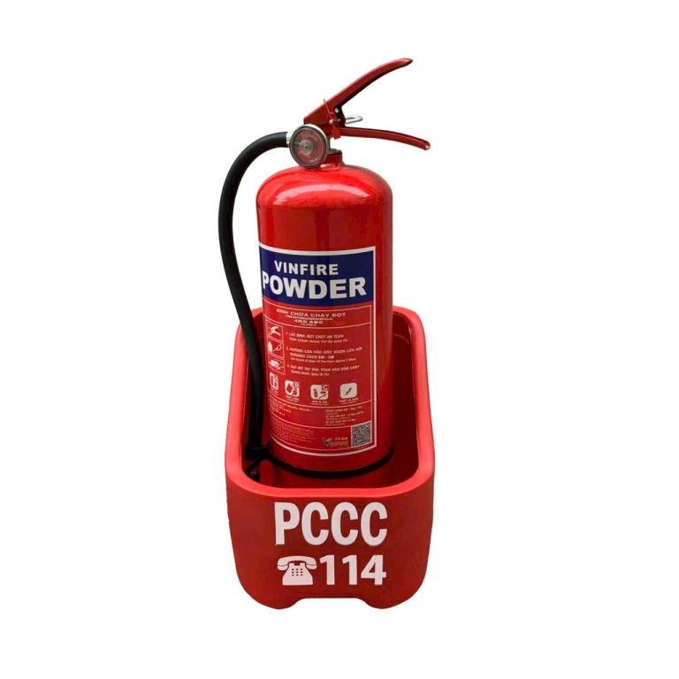 Kệ nhựa đựng 1 bình cứu hỏa - Bảo Hộ Marin Safety